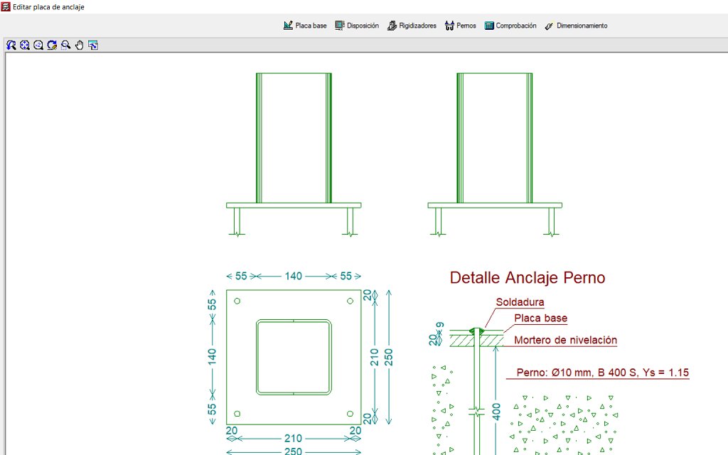 Editar placa de anclaje